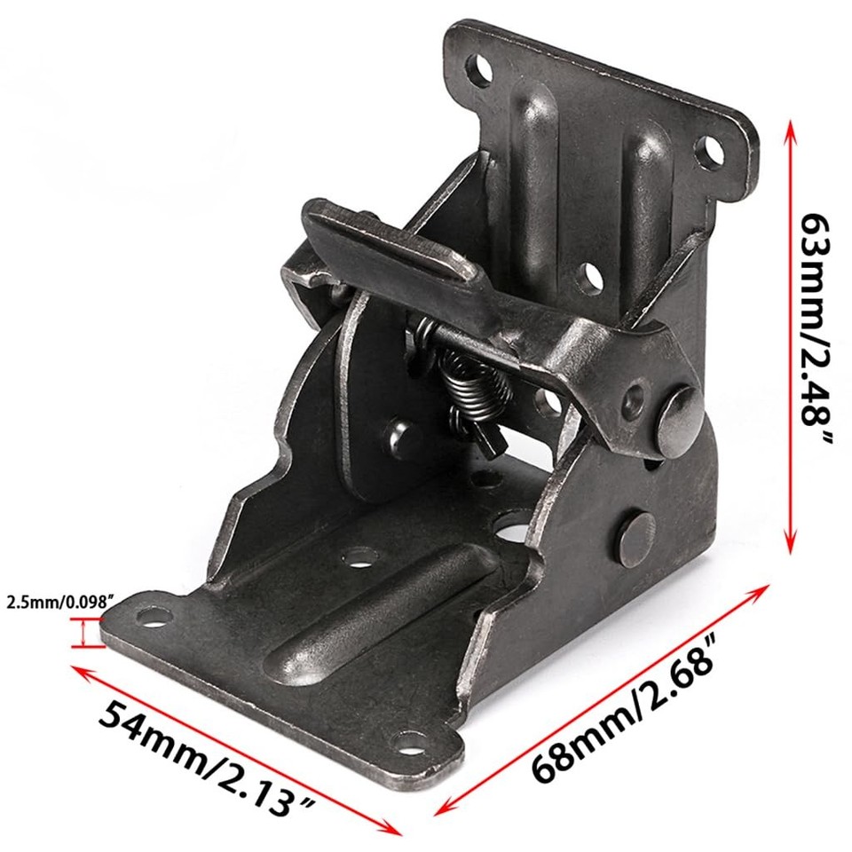 Foldable Table & Bed Bracket Hinge Hardware Self-Lock Extension Support ...