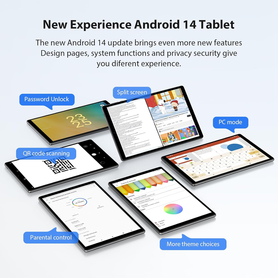 Tablet 10 Pollici Con 4G LTE E 5G Wifi,Android 14 Tablet in Offerta Con ...