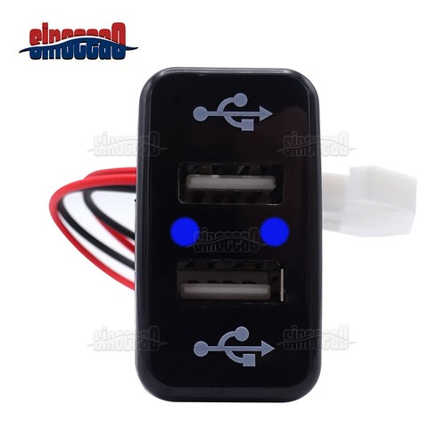 2.1A Dual USB Ports Power Socket Charger Button for Toyota Tacoma ...