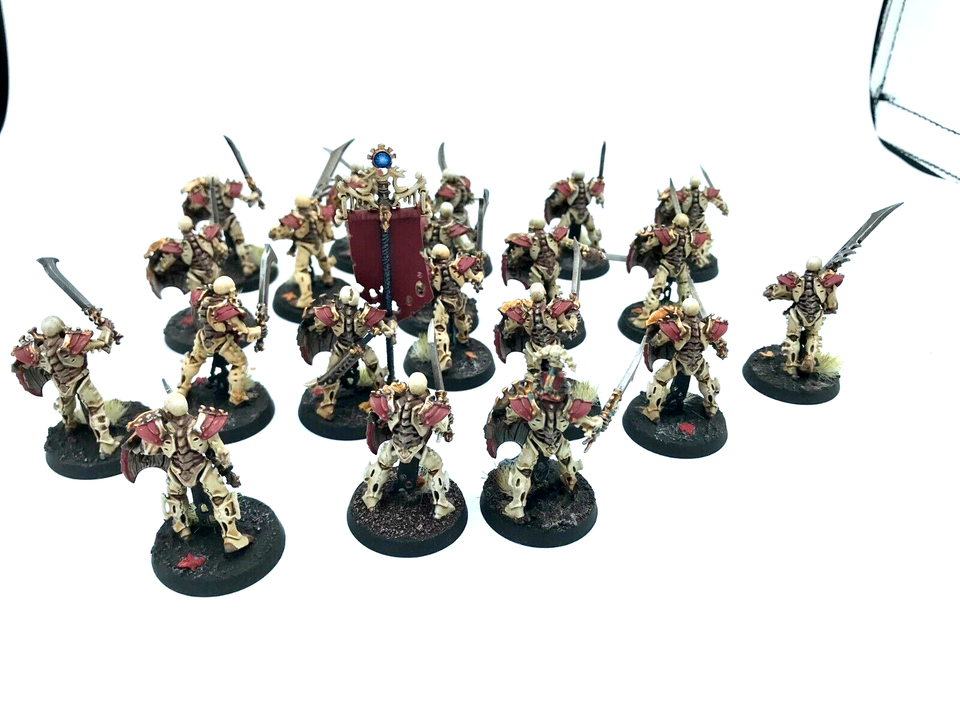 20X Mortek Guard / skeletons OSSIARCH BONNEREAPERS PAINTED WARHAMMER ...