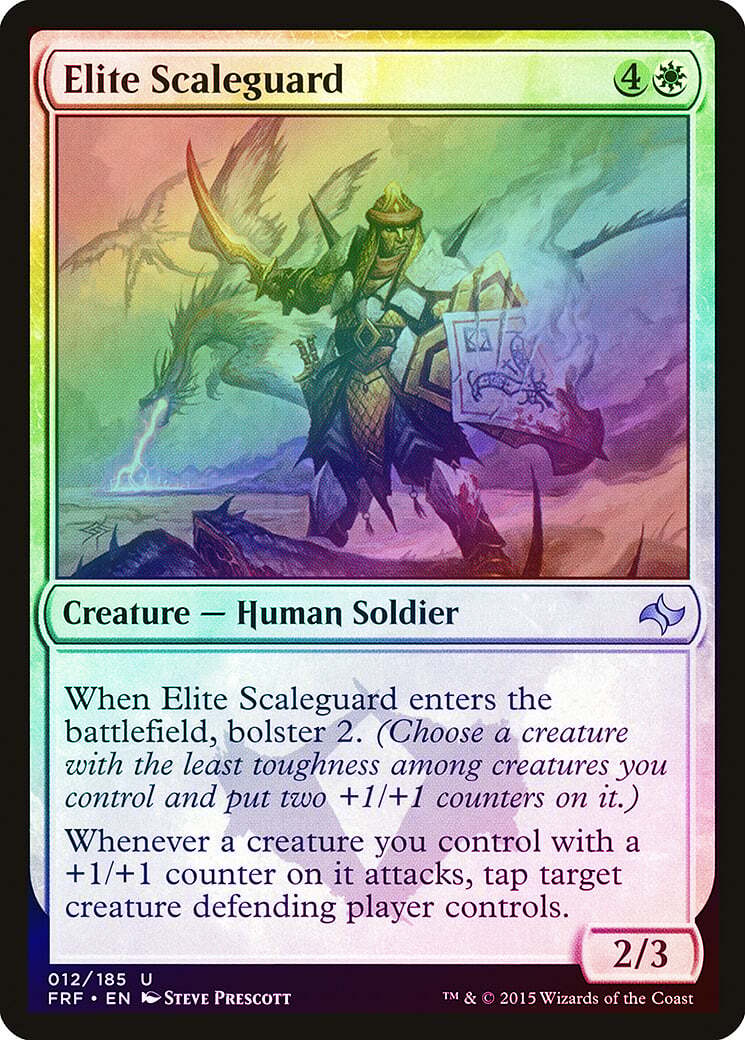 Elite Scaleguard FOIL Fate Reforged NM White Uncommon MAGIC MTG CARD ...