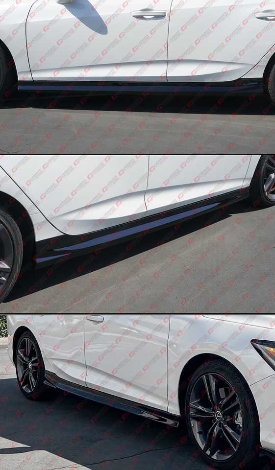 For 2023-2025 Acura Integra DE4 GF Bodykit V1 Black Pearl Side Skirt ...
