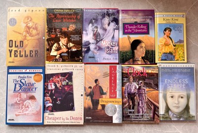 HARDCOVER Lot 10 Classic YA Youth novels books Newbery Award Homeschool ...