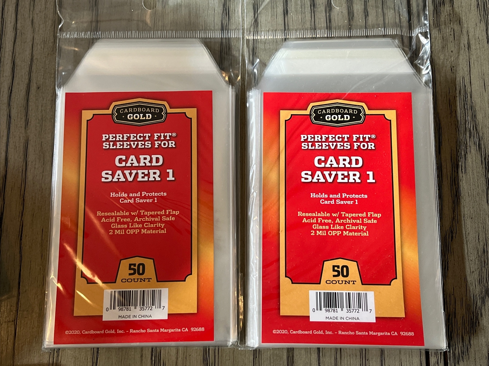 Cardboard Gold Perfect Fit Sleeves For Card Saver 1 🔥 2x Packs Of 50 ...