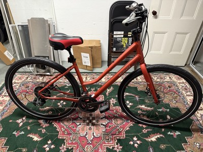USED Specialized Crossroads 2.0 Medium Step Thru Hybrid red 3x7 Speed | eBay