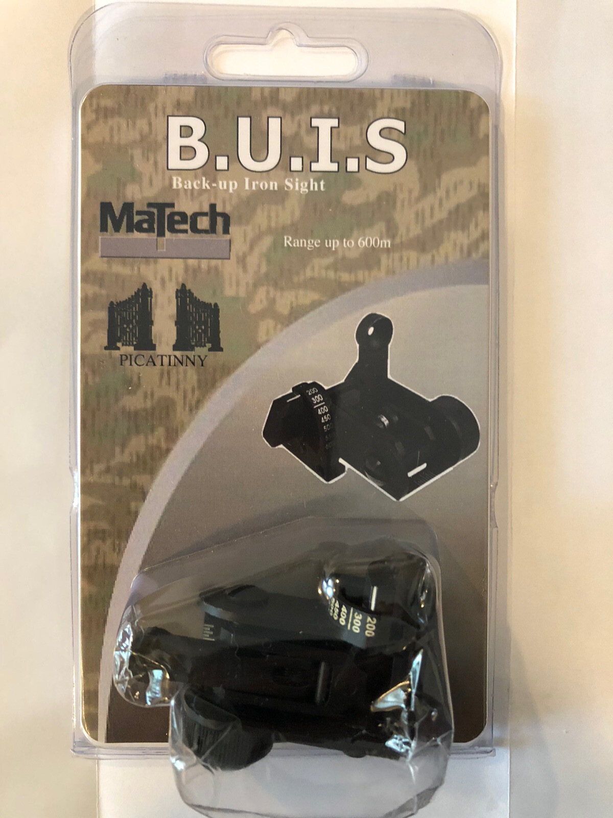 Genuine Matech Sight OGU83 Flip Up Rear NEW Picatinney Mount Sight #5 ...
