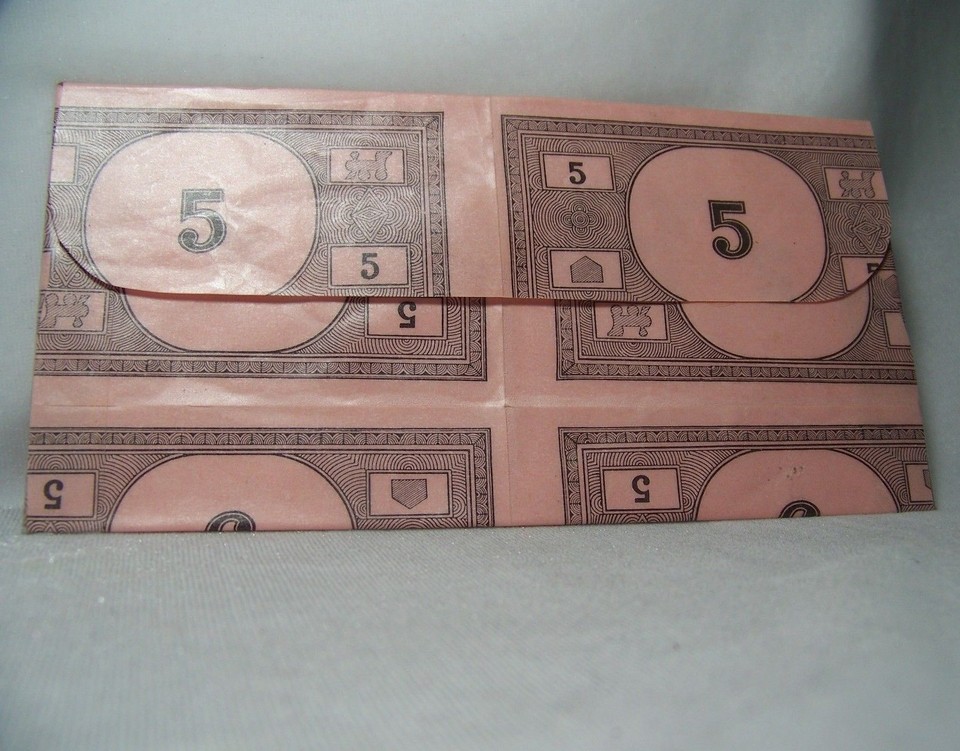 Vintage $1.00 Monopoly Money Wallet Crafted Billfold Board Game | eBay