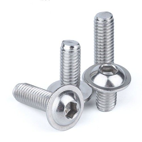 304 Stainless Steel Hex Socket Flanged Button Head Allen Screws Bolts ...