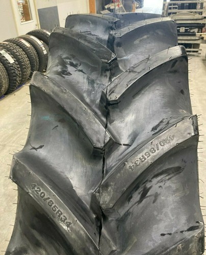 2 New Tires 480 80 50 Radial 18.4 50 Samson R-1W Tubeless 480/80R50 ...