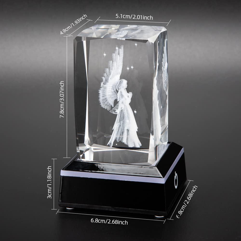 3D Laser Engraved Crystal with Base, 3D Engraving Crystal Cube, Crystal ...