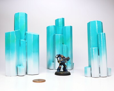 Ice Pillar Terrain (Handmade Warhammer Hoth Legion & DnD Winter Snow ...