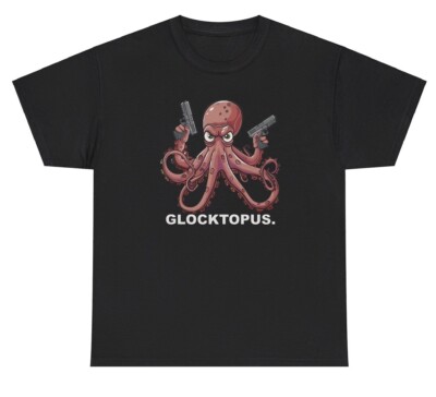 Glocktopus T Shirt Funny Octopus Glock Gun Marine Aquatic Sarcastic ...