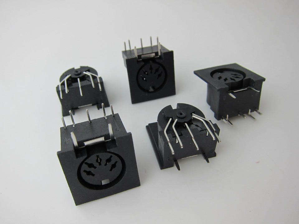 5PCS Female MIDI Port Connectors 5 Pin Din Sockets DIN5 | eBay
