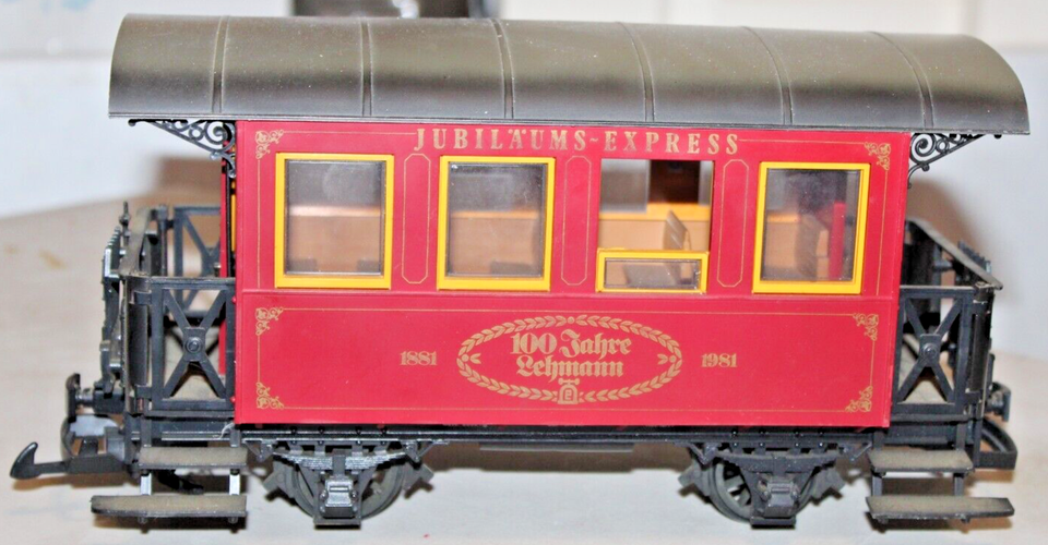 RARE 1981 Vintage LGB 100 YEAR LEHMANN ANNIVERSARY PASSENGER COACH~RED ...