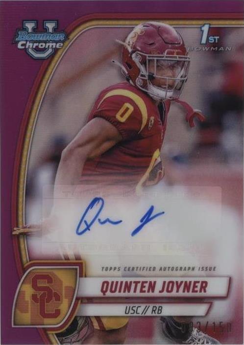 2024 Bowman University Chrome - Chrome Prospect Autographs Quinten ...