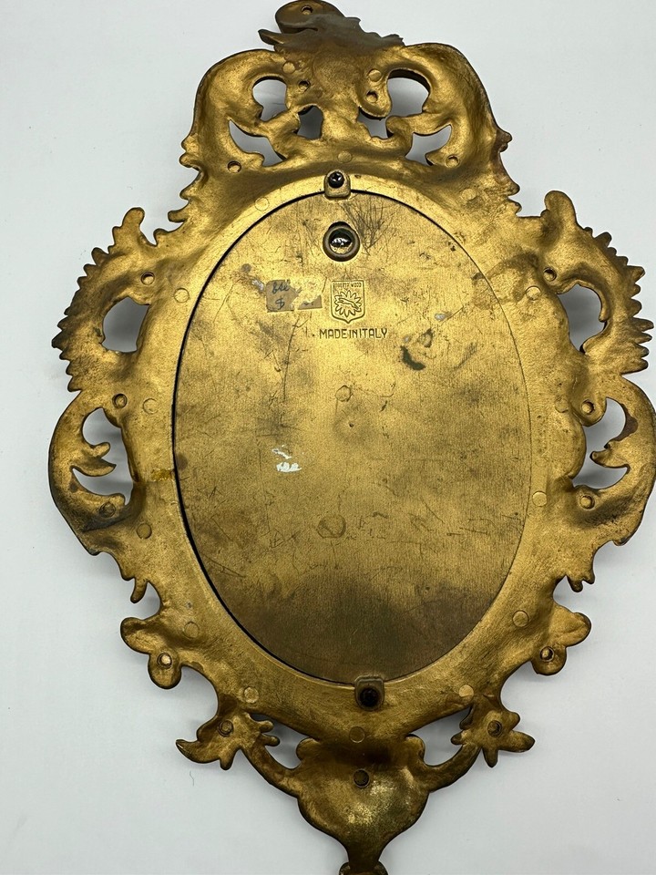 Vintage ROBERTA WOOD BAROQUE FRAME MADE IN ITALY MCM 13.5 X 8.5 Inches ...