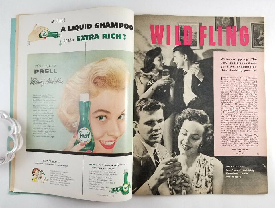 True Love Stories Magazine July 1955 Vacation Affair She Devil Wild ...