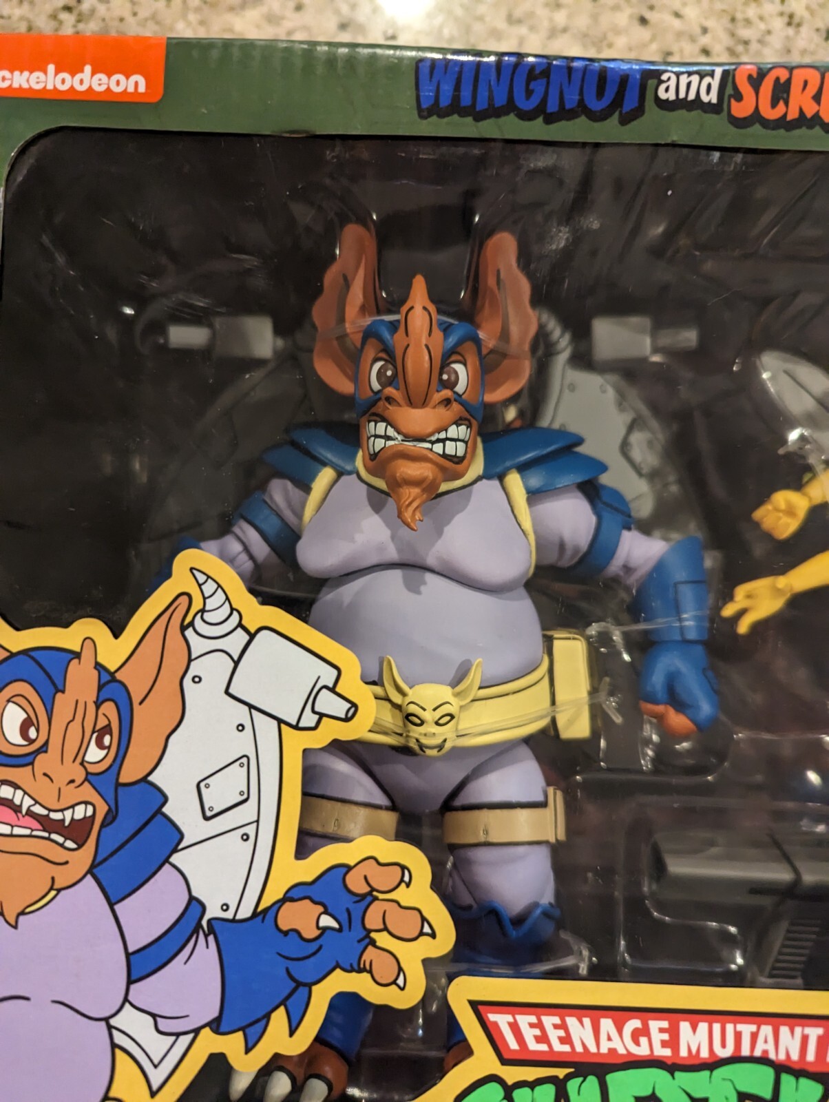 NECA Teenage Mutant Ninja Turtles Wingnut and Screwloose Action Figure ...