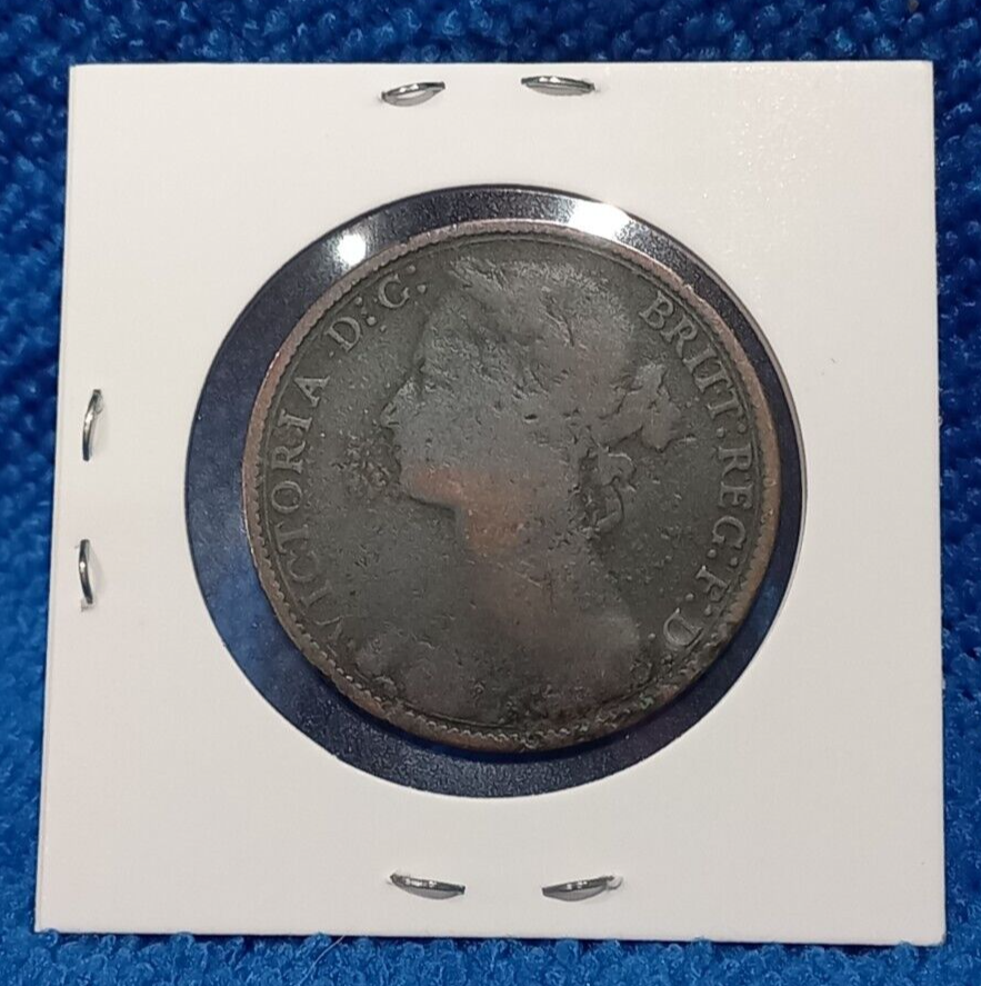 1879 GREAT BRITAIN QV UK ONE PENNY CIRC. COIN | eBay