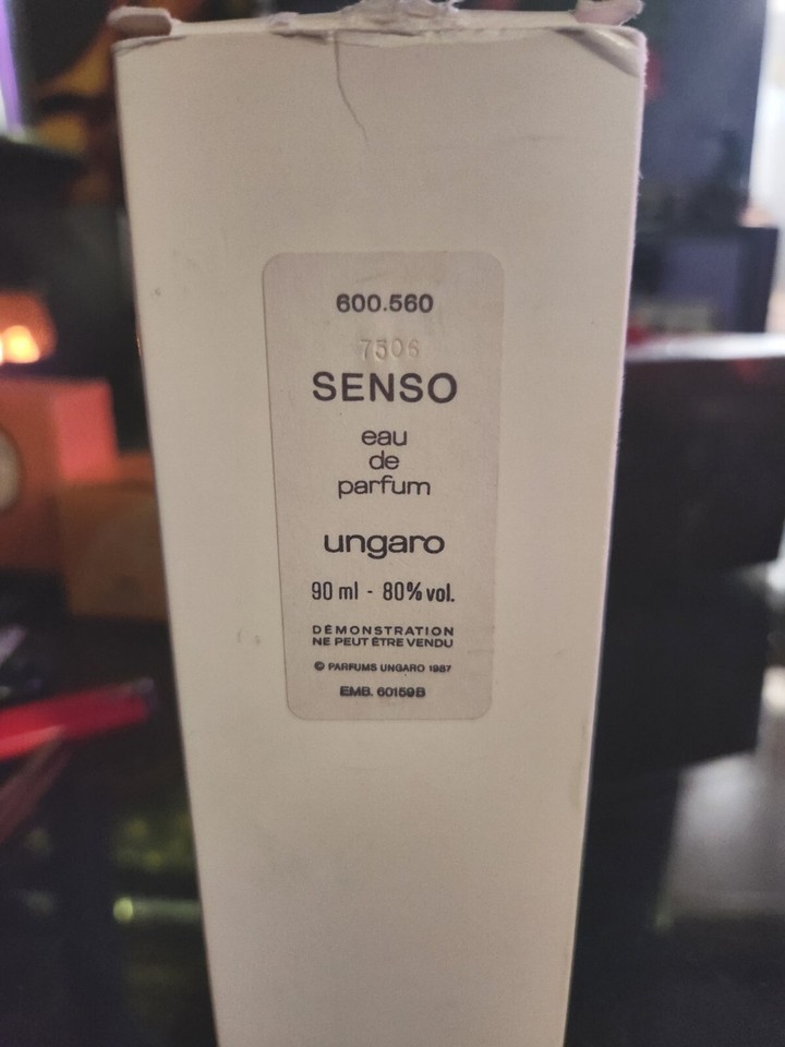 Vintage 1987 Ungaro Senso Eau De Parfum 3 Oz./90ml | eBay