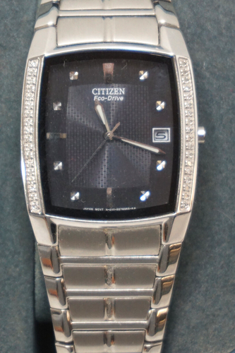 CITIZEN MENS WRIST WATCH ECO DRIVE E111 MOVEMENT S052262 HSB RUNS ...