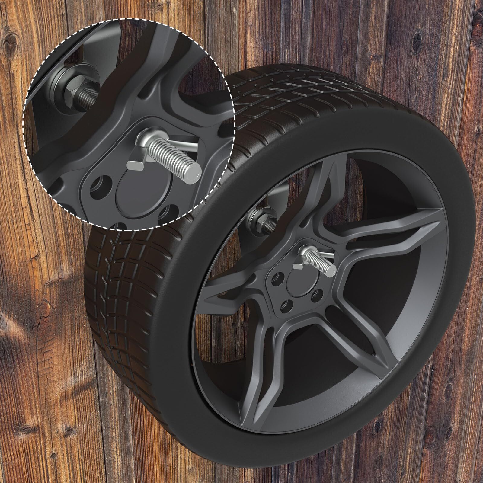 Wall Mount Spare Tire Carrier for Enclosed Trailer,Universal Wheel ...