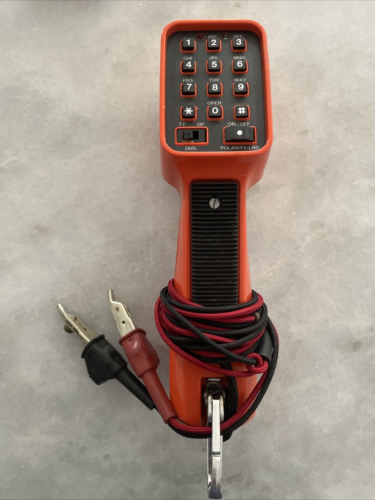 AT&T Telephone Test Set with Angled Bed-of-Nails Clips | eBay