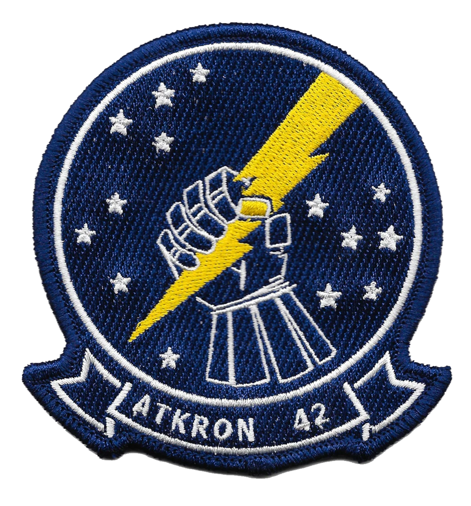 4" NAVY VA-42 VA-176 ATKRON 42 FIXED WING SQUADRON MILITARY EMBROIDERED ...