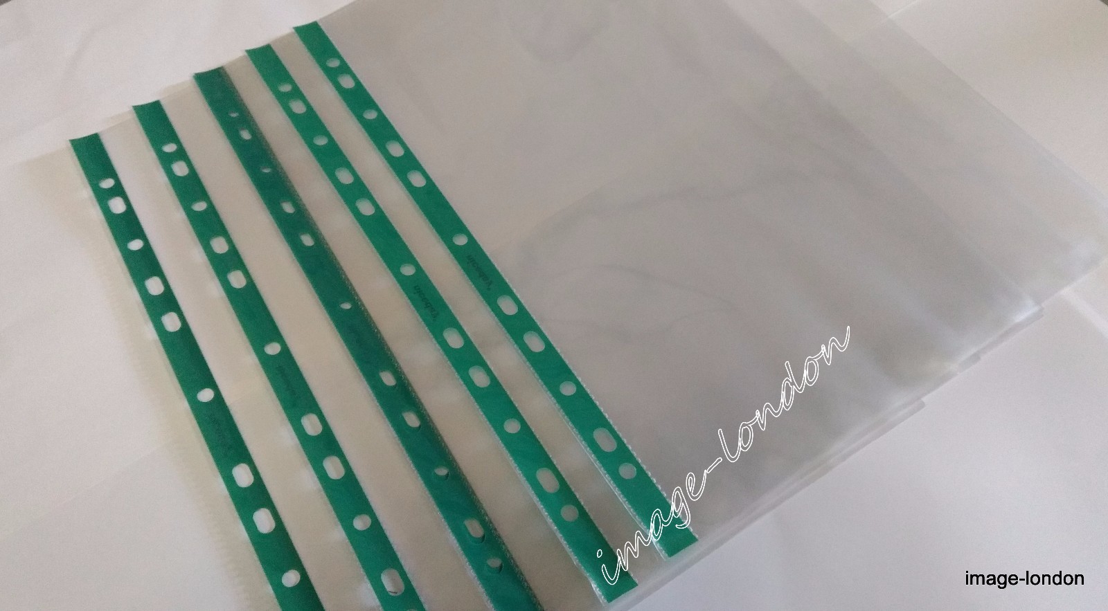 A4 Clear Plastic Poly Punched Pockets Strong Filing Wallets Sleeves ...