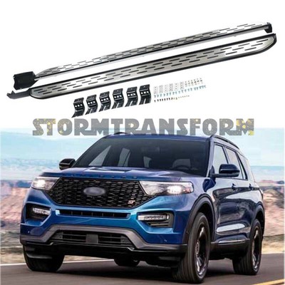 US Stock Side Steps for Ford Explorer 2020 - 2025 Running Boards Nerf ...