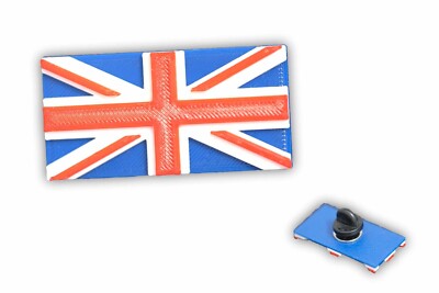 UK Flag Lapel Pin with Rubber Backing, United Kingdom, Made in USA ...