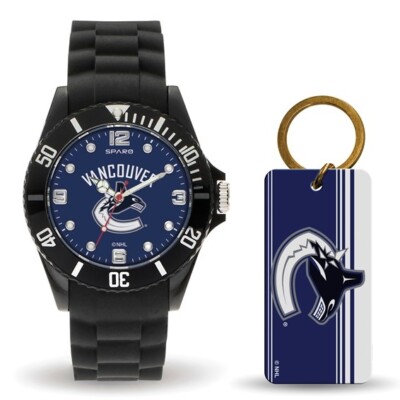 NHL Vancouver Canucks Mens Watch and Key Ring Gift Set Style GC5027 $76 ...