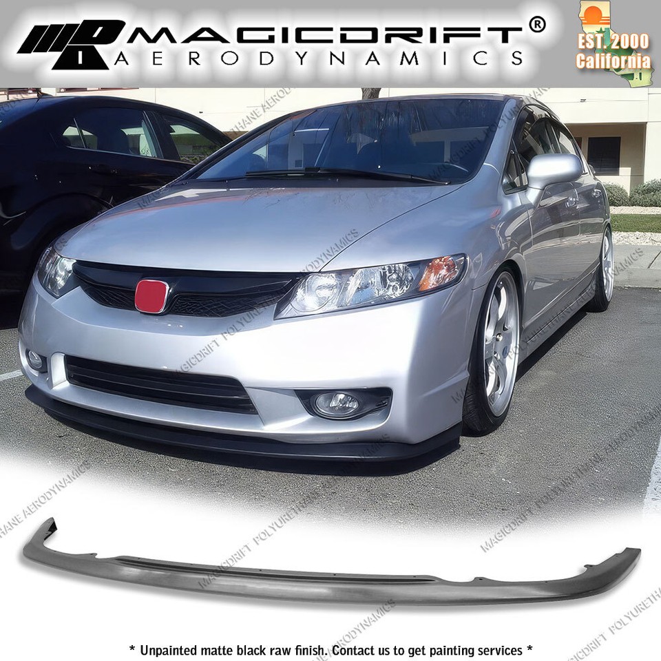 For 06-11 Honda Civic Coupe FG1 FG2 S204 Style Front Bumper Lip Chin ...