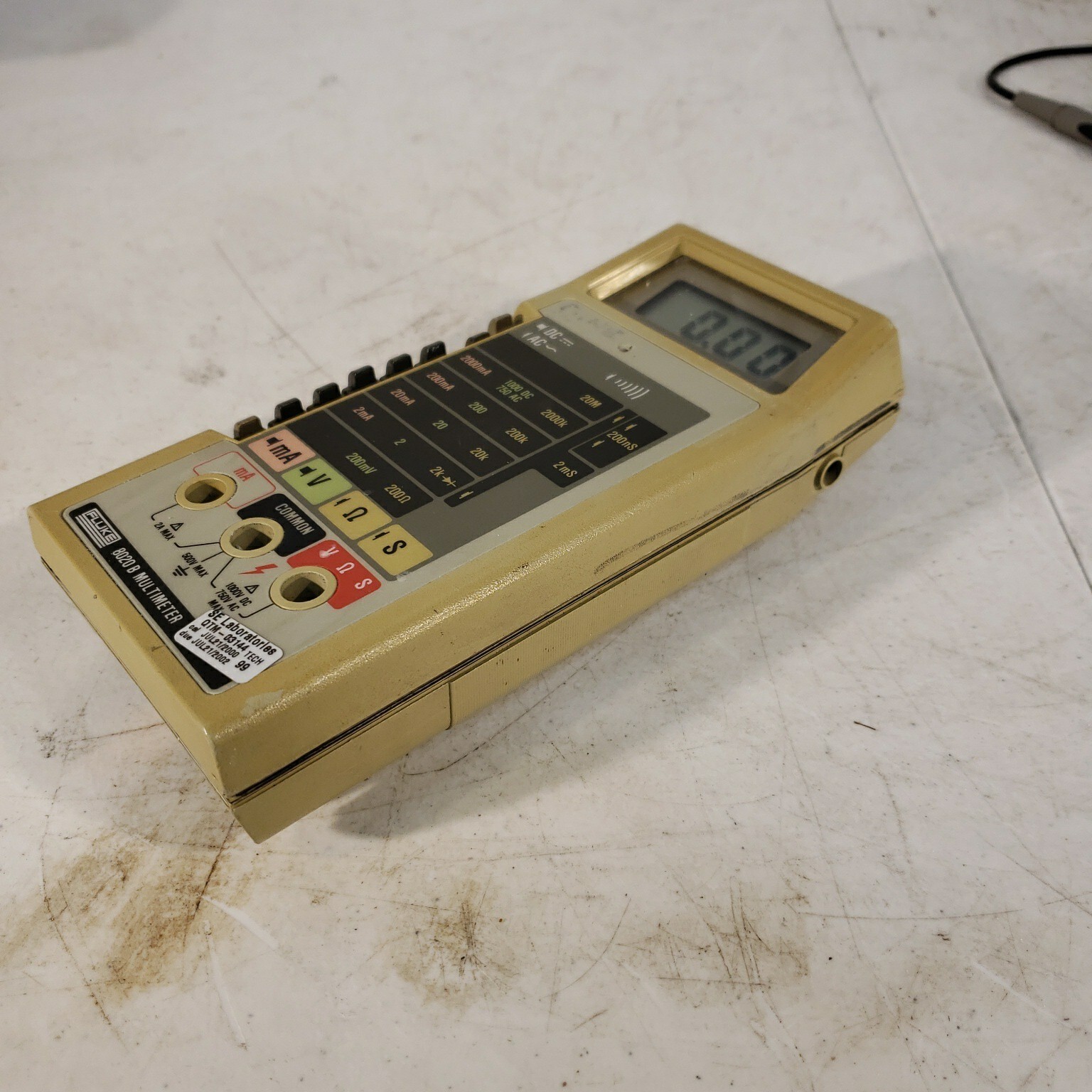 Fluke 8020B Handheld Digital Multimeter No Leads for sale online | eBay