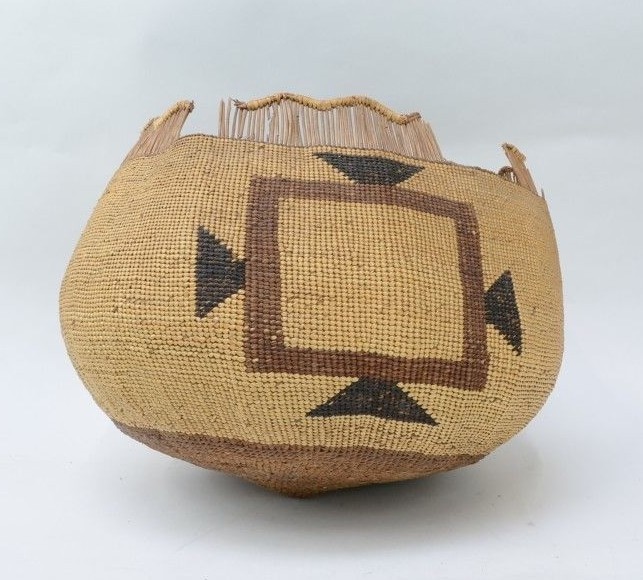 Very Large Karuk / Yurok Indian Basket 11 1/2" x 14" c. 1880-1910 | eBay