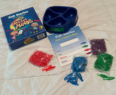 Vtg Crayola Fish Stories Rocket Minds Learning Game Rare Ages 8-11 ...