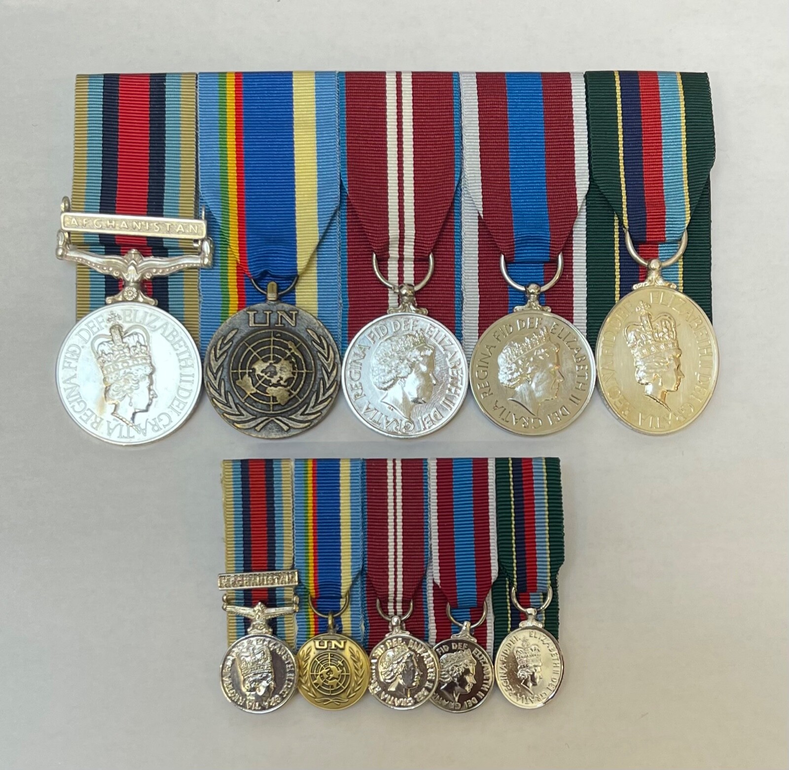 Afghan Diamond & Platinum & Coronation VRSM with Clasp Court Mounted ...