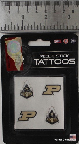 University of Purdue face Temporary Tattoo NCAA Lic.College Football | eBay