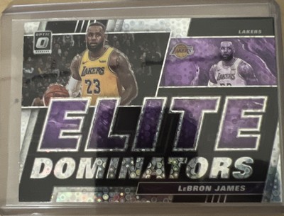 LeBron James 2019-20 Donruss Optic #19 Elite Dominators SP Fast Break ...