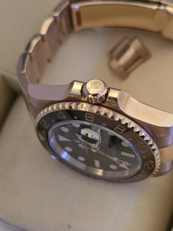 Rolex GMT Master II 126715 18K Rose Gold 2020 Era 40MM Ceramic Luxury ...
