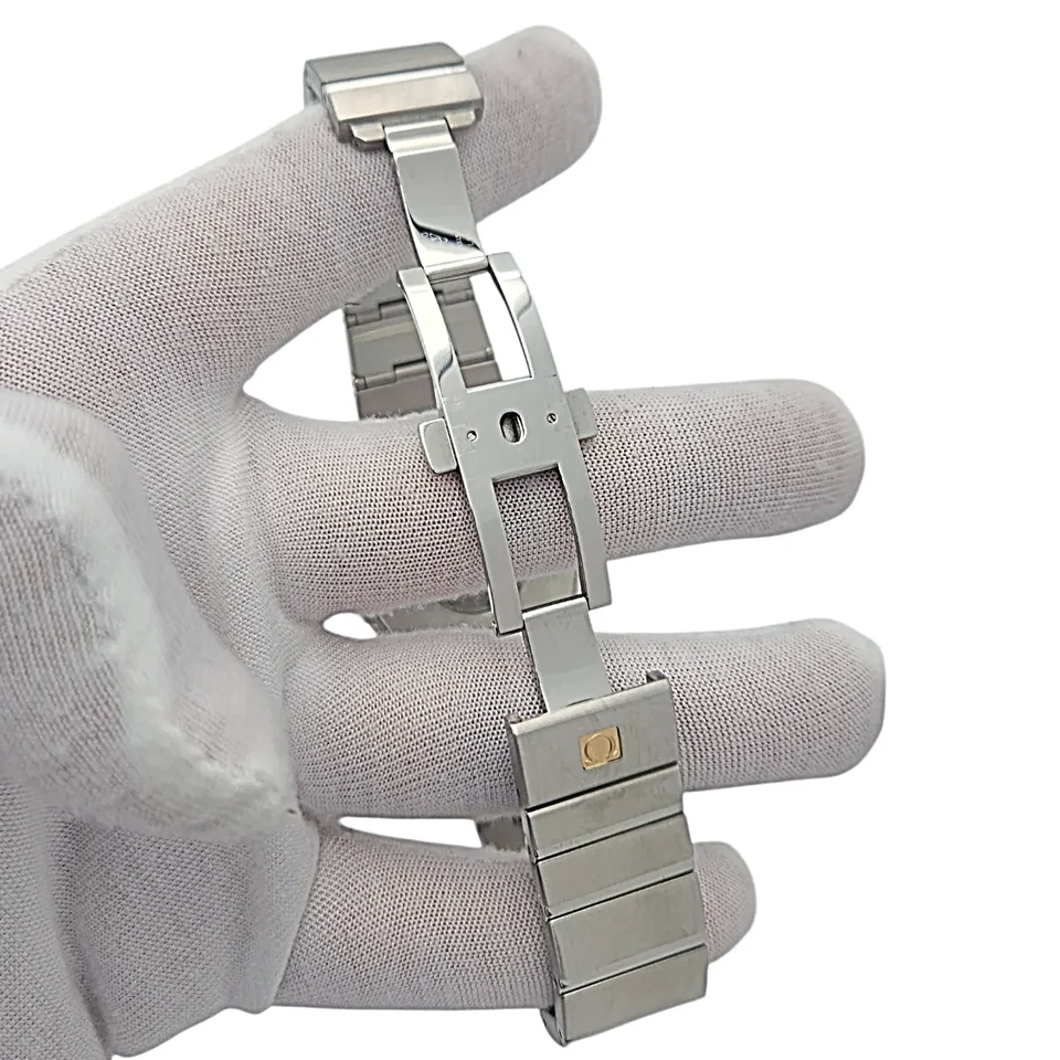 Omega 36mm Constellation Steel Watch w/Black Dial & Fixed Roman Numeral ...