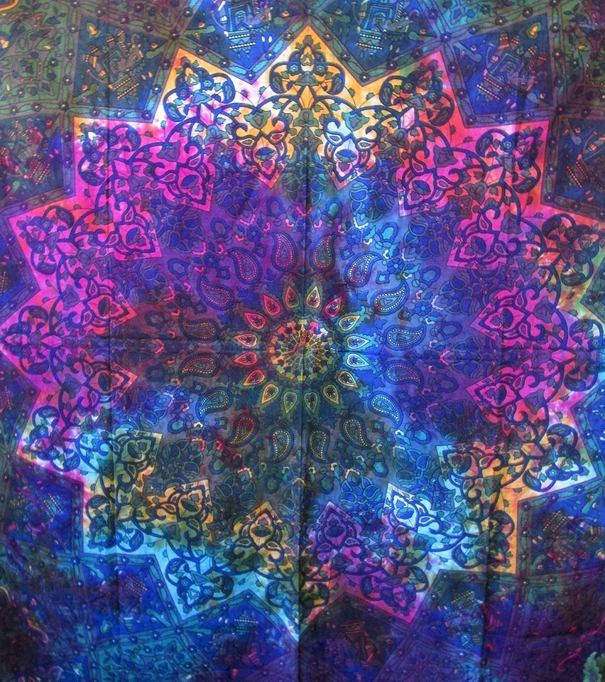 Tapestry malty color Psychedelic Wall Hanging Bohemian Hippie Throw ...