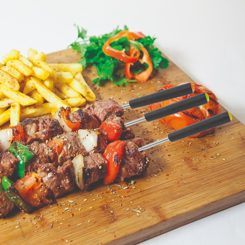 12 Pcs Long Fork Retractable Fire Pit Stick Dessert Fondue Bbq Grill ...