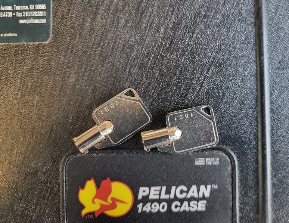 Pelican Case Keys (2) for 1490 1470 iM2370. Replacement Lock Keys for ...