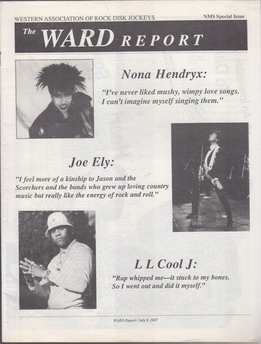 the ward report magazine July 9, 1987 nona Hendrix Joe ely ll cool j ...