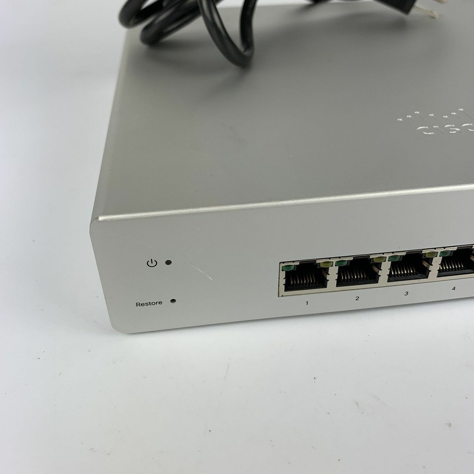 Unclaimed Cisco Meraki MS220-8P Cloud Managed Switch 8-Port Gigabit PoE ...