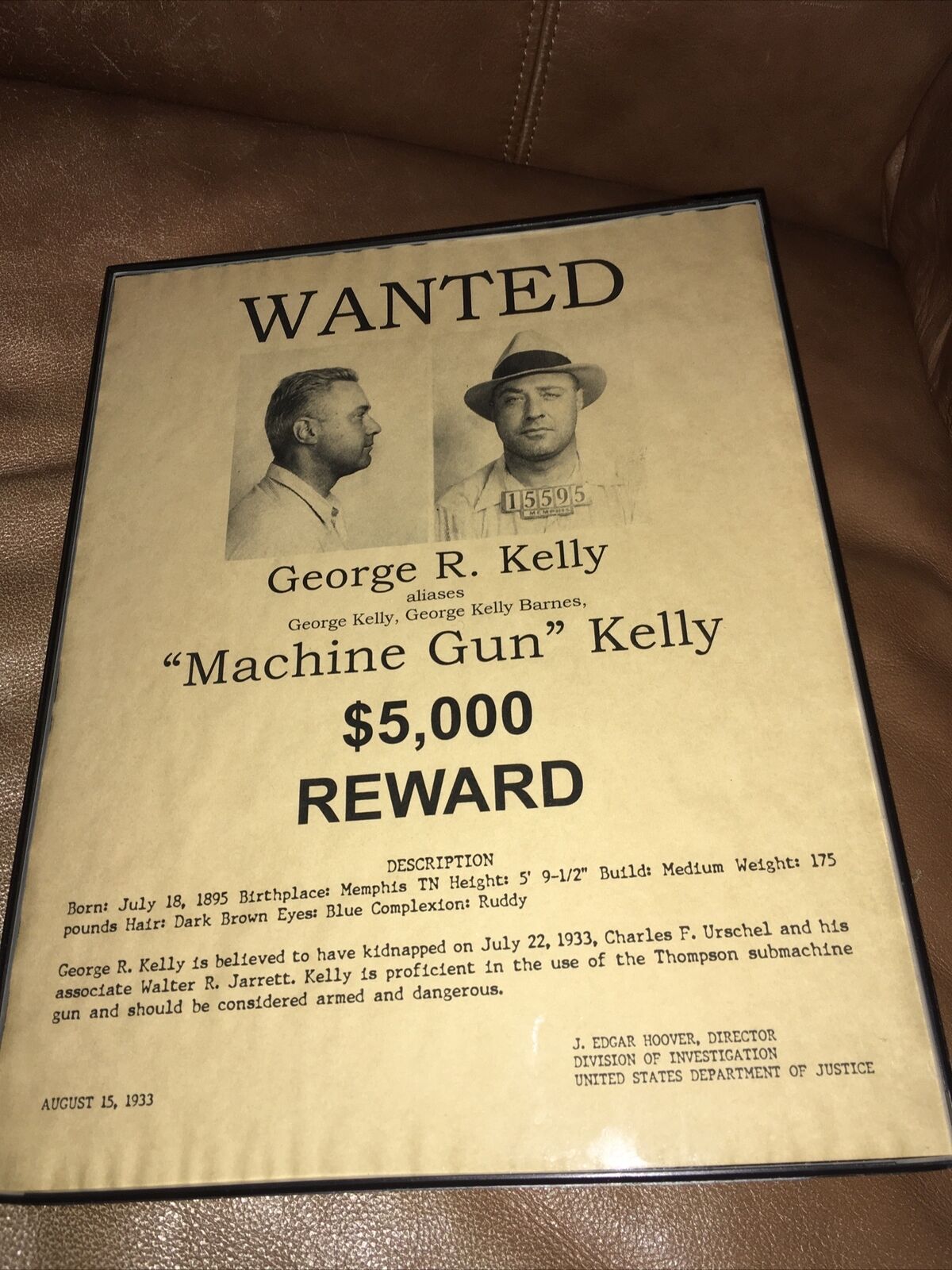 Vintage Wanted Poster George R. Aka | Grelly USA