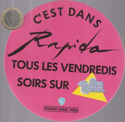 Autocollant. C46télé. Télévision. RAPIDO. TF1 | eBay