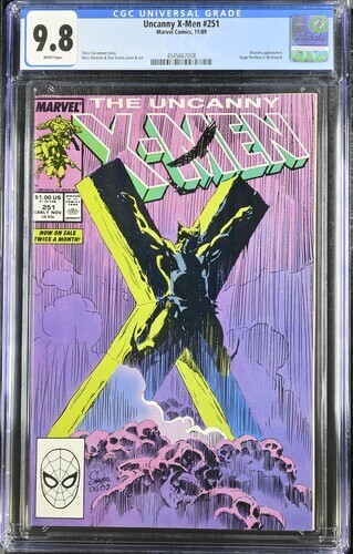 X-Men #251 CGC 9.8 White pages Classic Wolverine cover TOP POP | eBay