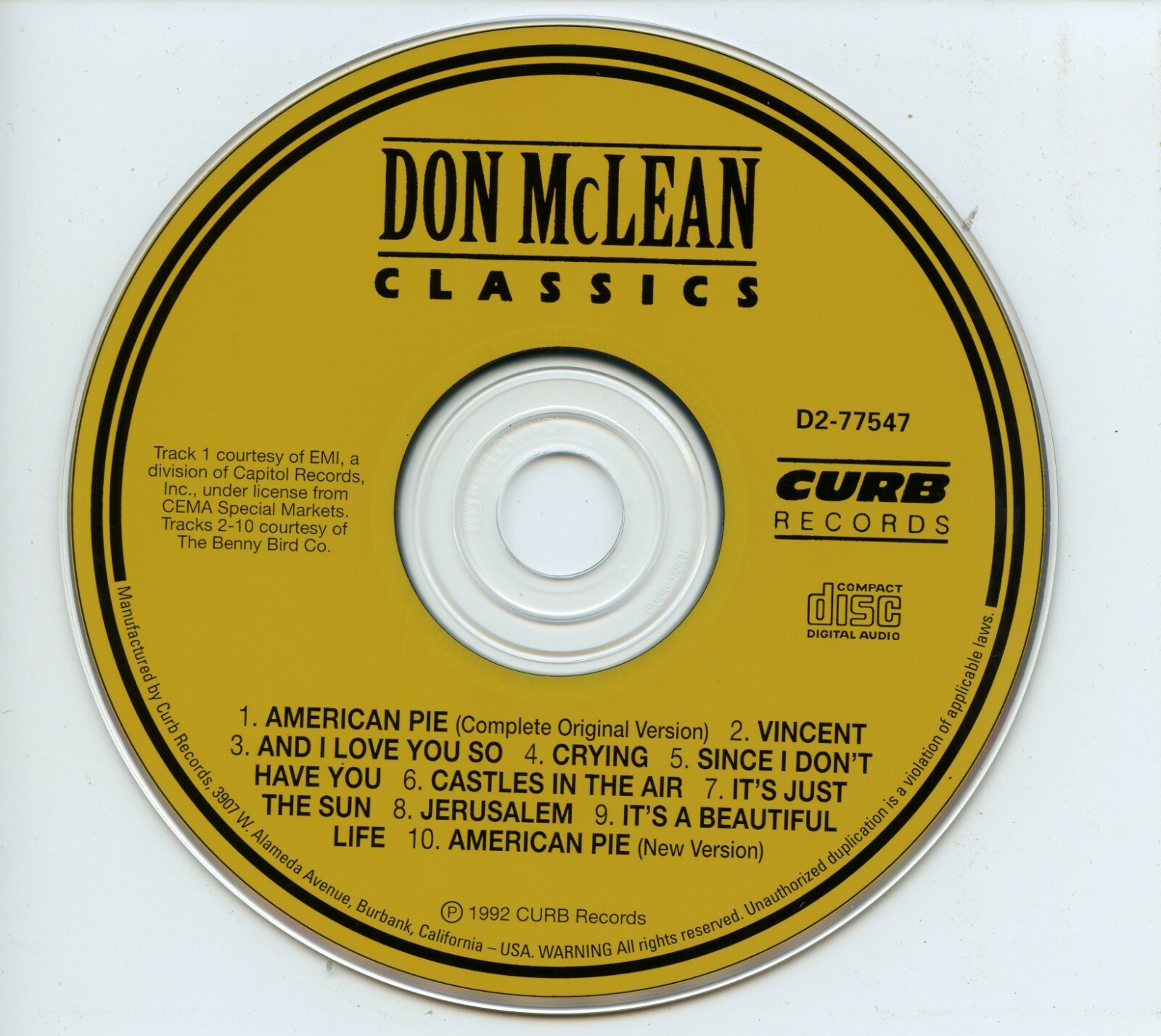 Don McLean - Classics | eBay